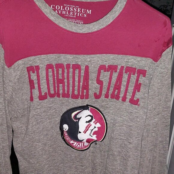 Colloseum | Shirts | Mens Colosseum Athletics Fsu Long Sleeve Red And ...